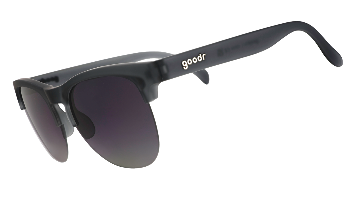 Gray Half-Rim Sunglasses | Throws Shade, Catches Clout | goodr — goodr ...
