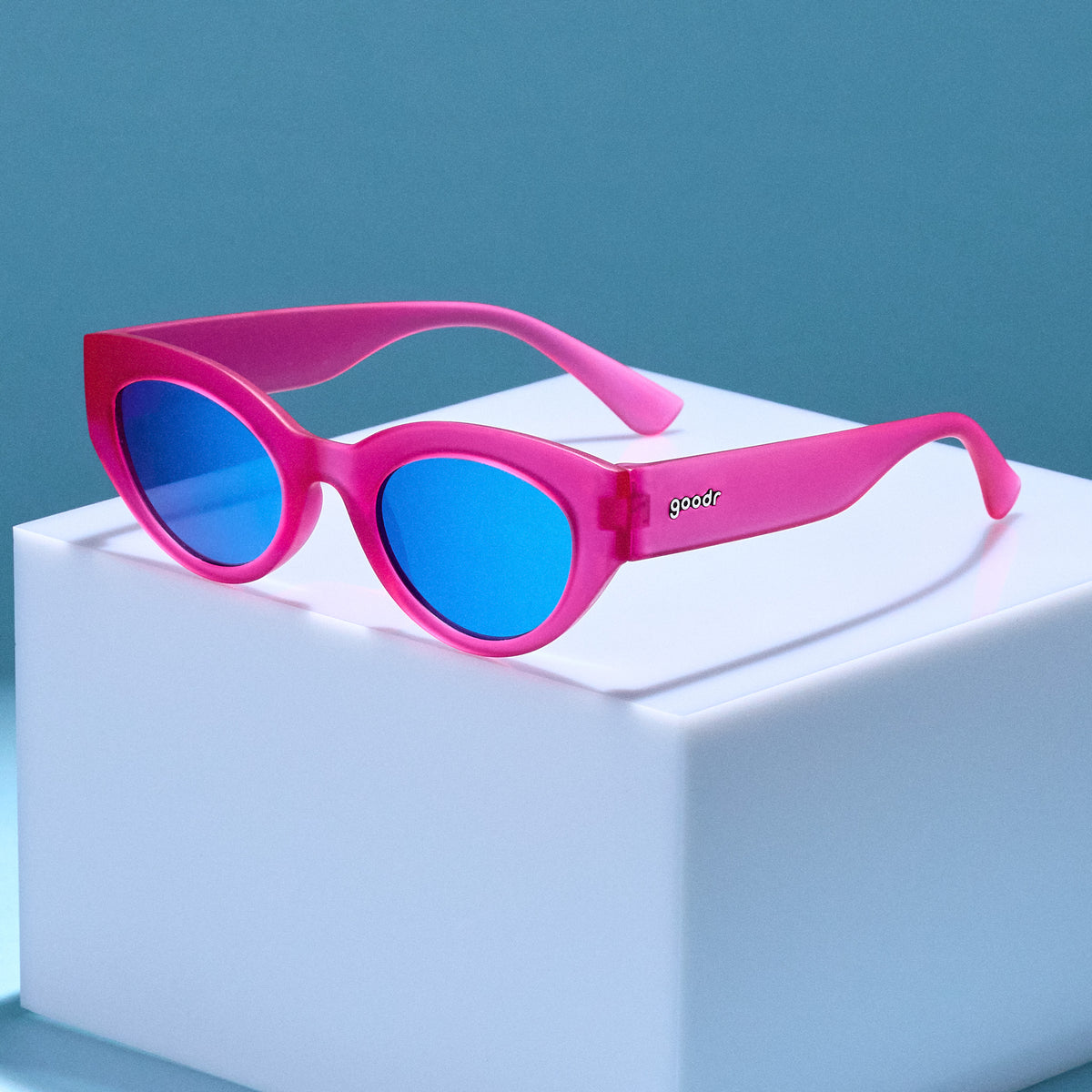 Pink Cat-Eye Sunglasses - Pink Moon | goodr sunglasses